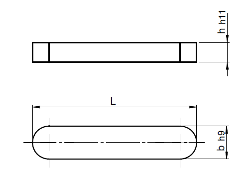 Passfeder - DIN 6885 A / ISO 773 | SM 1137-3